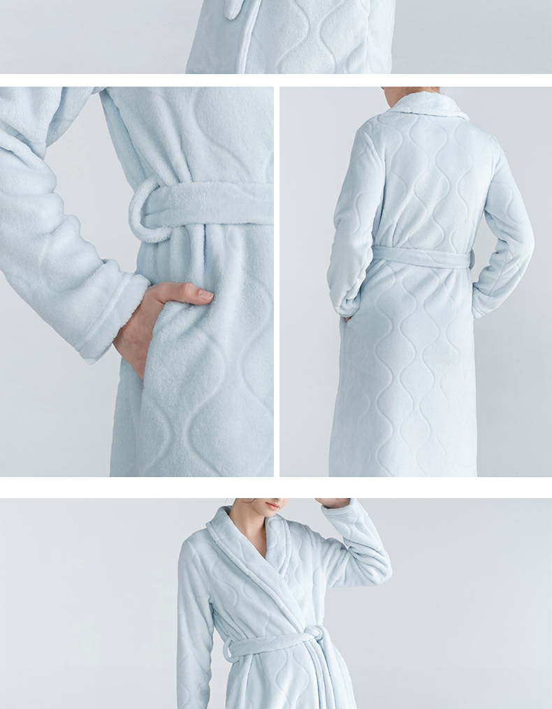 Custom Winter Womens Bathrobe Western Sleepwear Flannel Wholesale ...